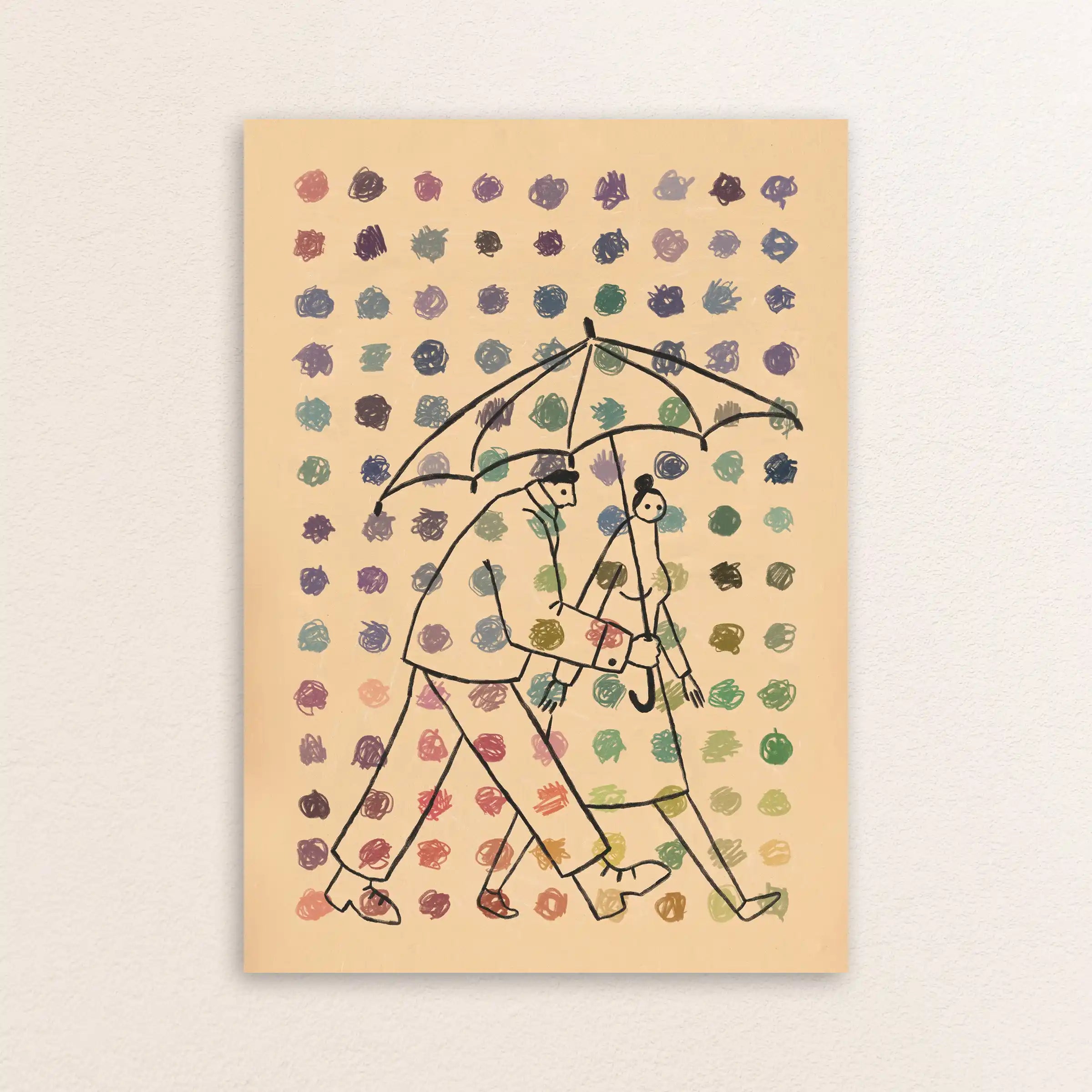 Rainy — llustration Art Print by NYC Artist Max Kolo – Max Kolo's Art ...